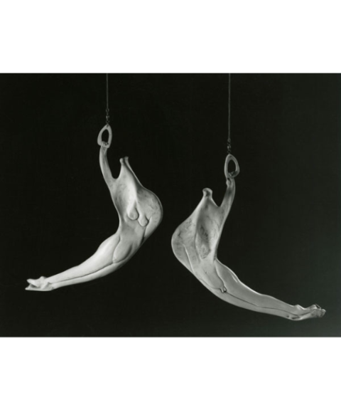 Jerry Hardin “Acrobats” Bone Sculpture | Bilotta Gallery